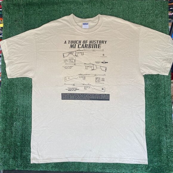 Gildan | Shirts | Vintage Y2k M Rifle Shirt Military History Guns ...